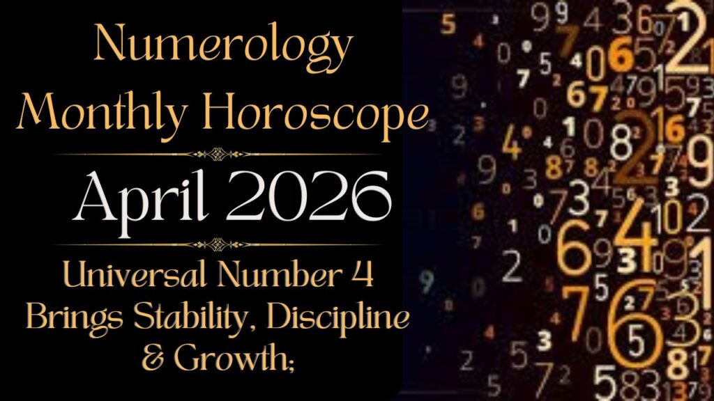 Numerology April Horoscope 2026: Universal Number 4 Brings Stability ...